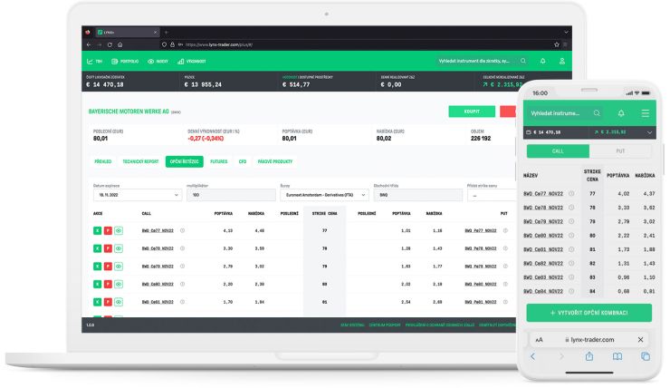 LYNX+ Oblíbená obchodní platforma pro váš prohlížeč. Staňte se traderem!